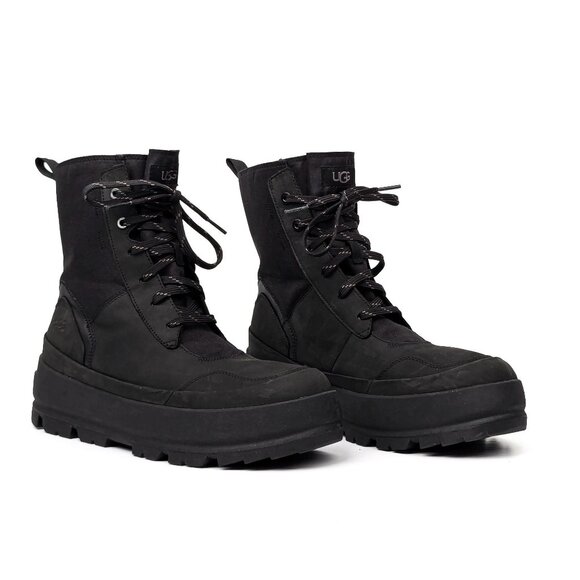 UGG | Shoes | Ugg Women The Ugg Lug Platform Laceup Black Leather ...